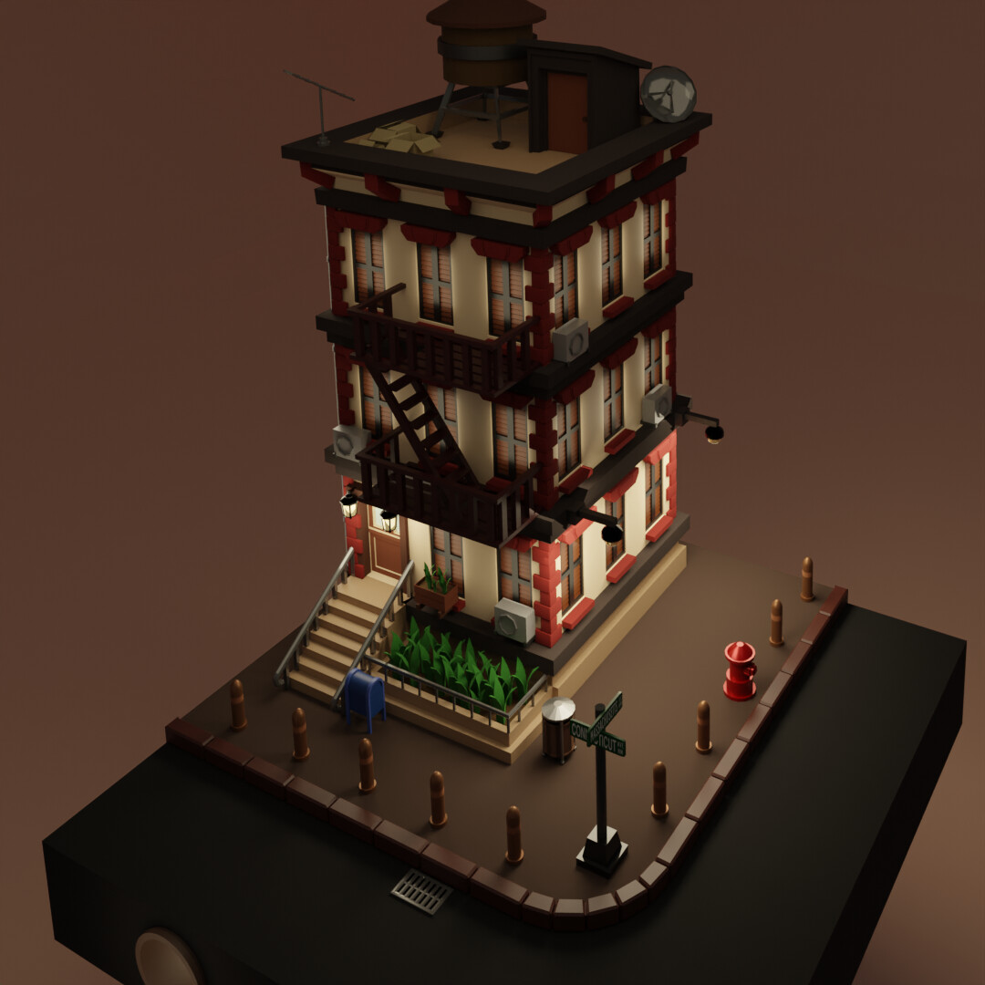 ArtStation - Low Poly Apartment Design