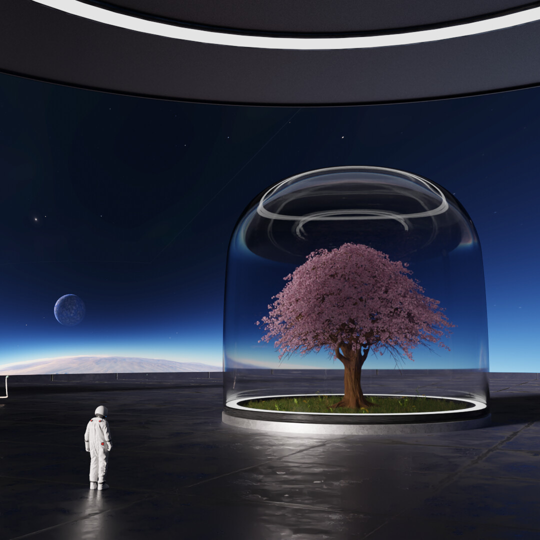 ArtStation - Earth's Edge - Lone in space