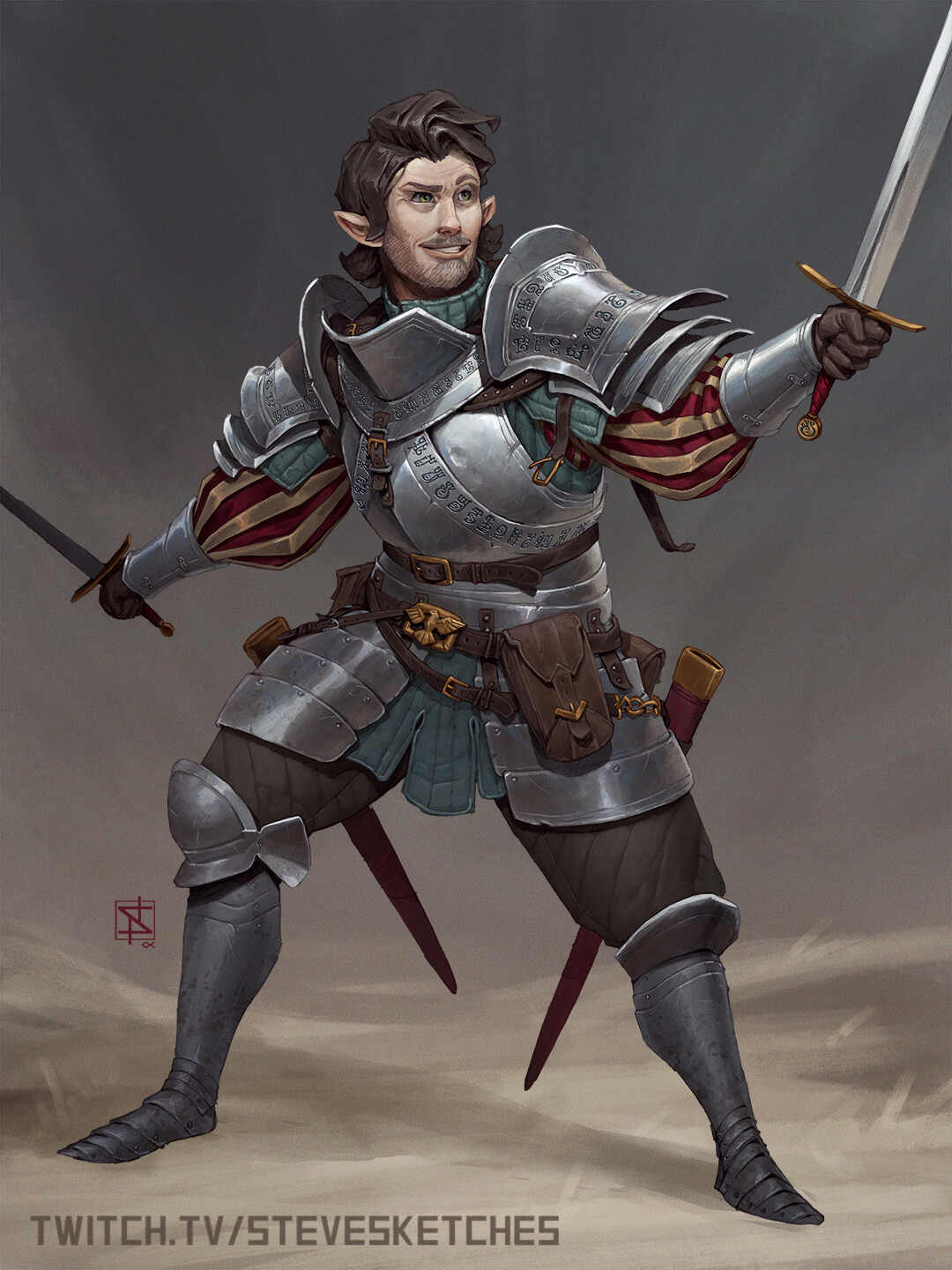 Half Elf Knight by SteveSketches : r/ImaginaryArmor