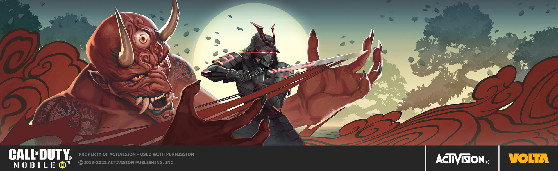 ArtStation - Red Ogre-Call of Duty Mobile Calling Card illustration