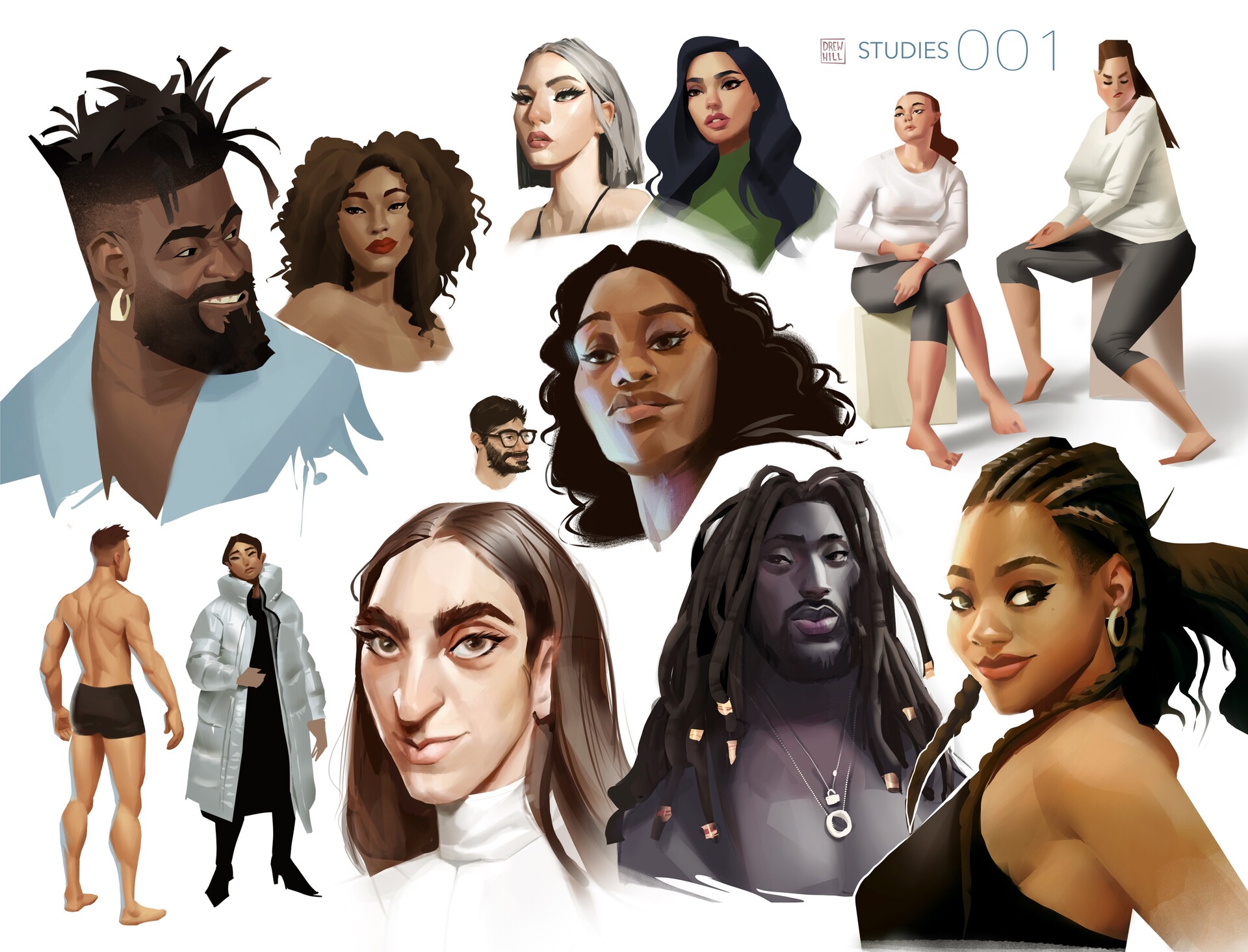 ArtStation - Head studies