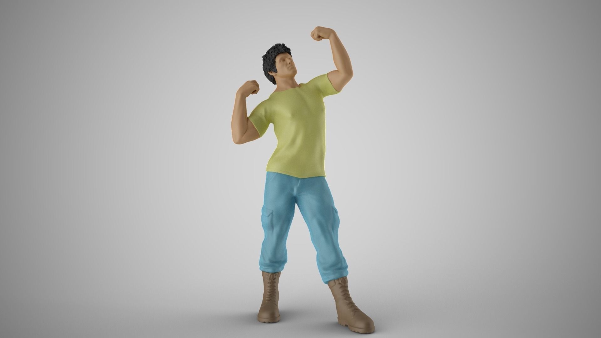 ArtStation - Strong Man 3D Print Model