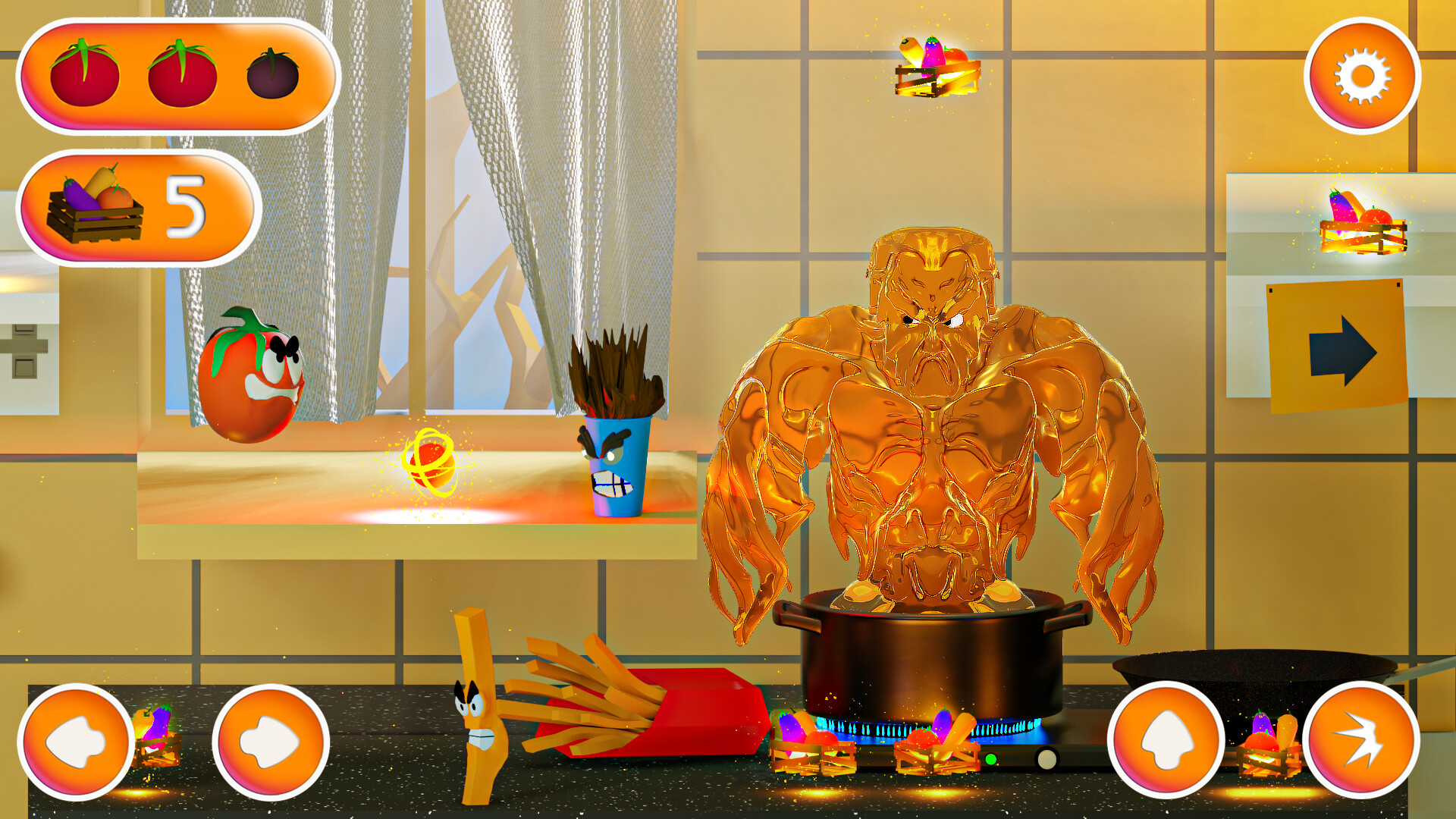 ArtStation - Mr.Tomato Screenshot Mobile Game 3D Concept