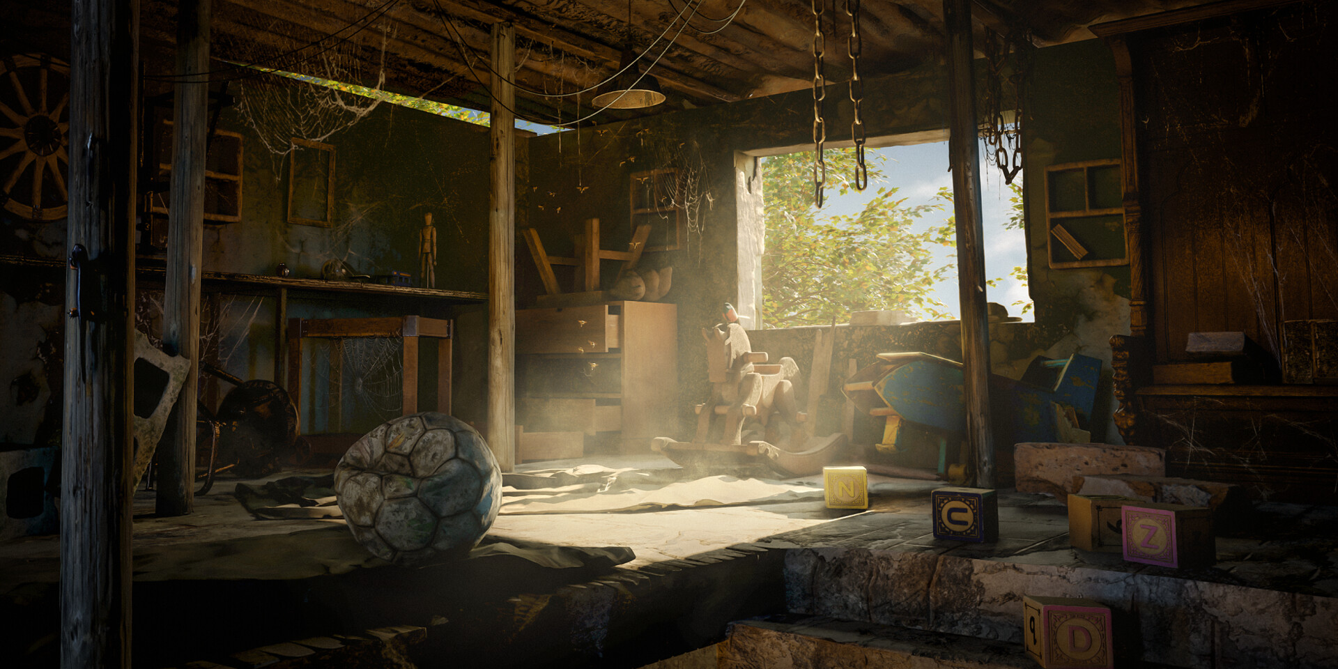 ArtStation - Old children's room (updated)