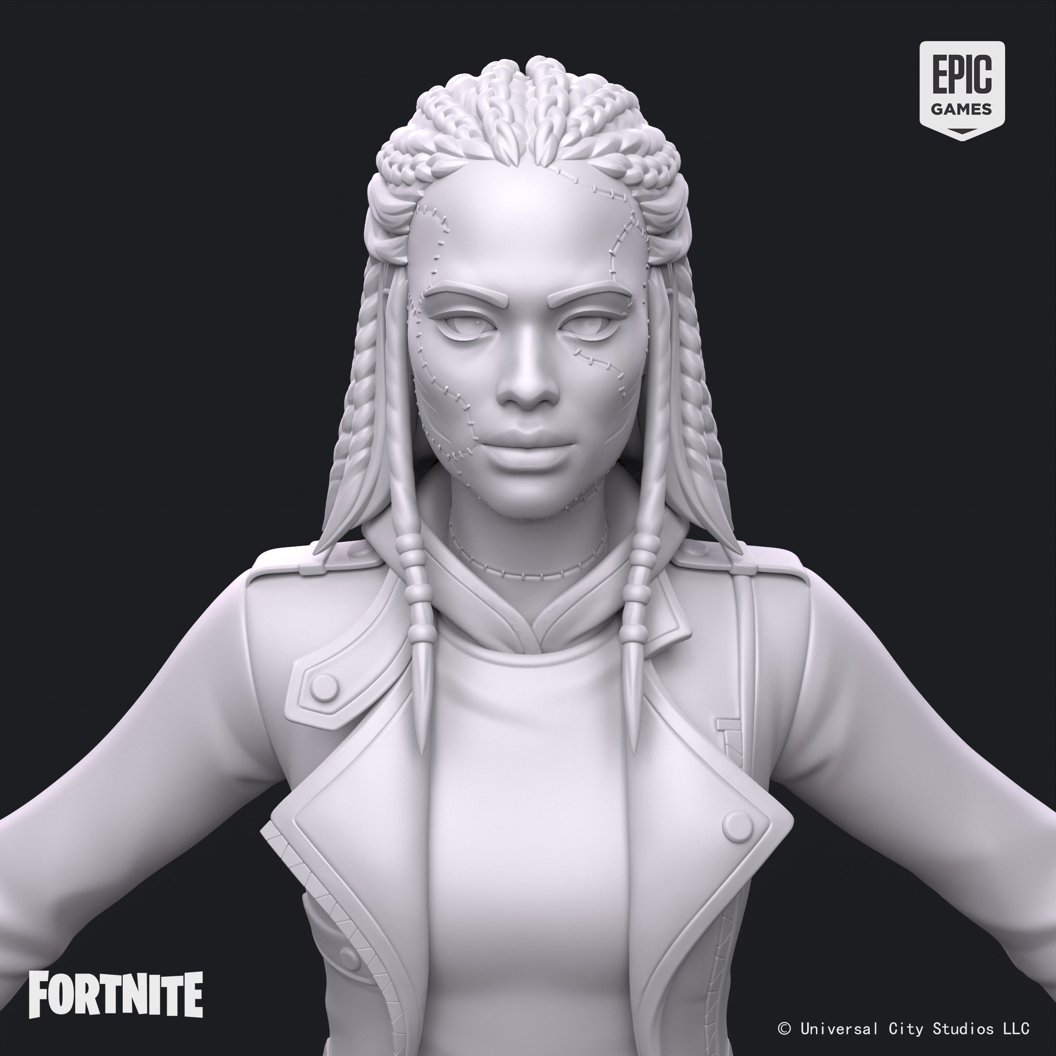 YuehaoWang - Fortnite Frankenstein's Bride Skin Chapter 2 season 8 2021 ...
