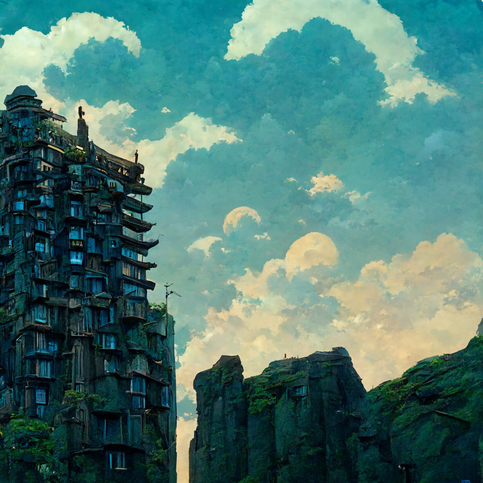 ArtStation - A Japanese style skyscraper apartment