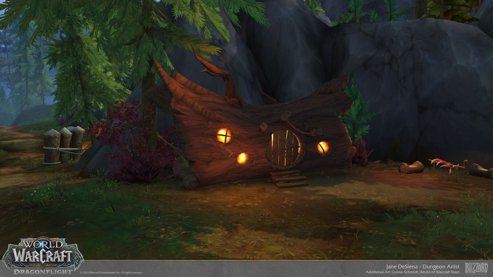 Jane DeSiena - World of Warcraft: Dragonflight - Furbolg Log Houses