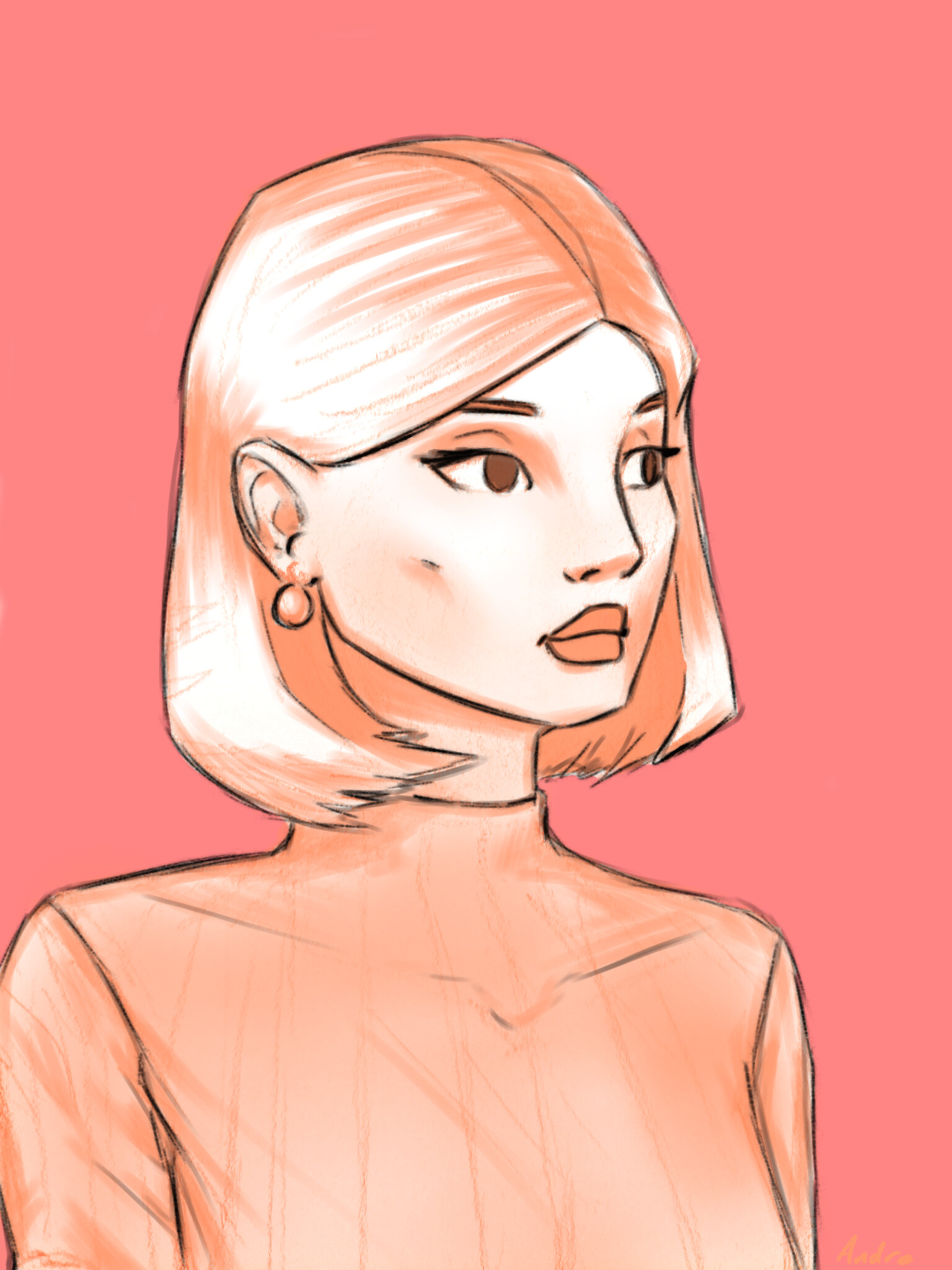 ArtStation - Girl sketch