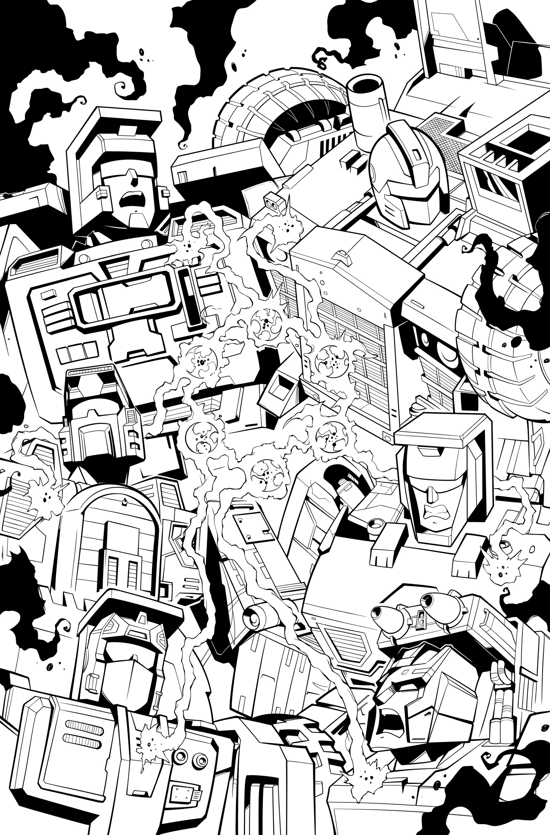 Matt Froese - IDW Transformers: War's End - "War's End Part 4" Inks