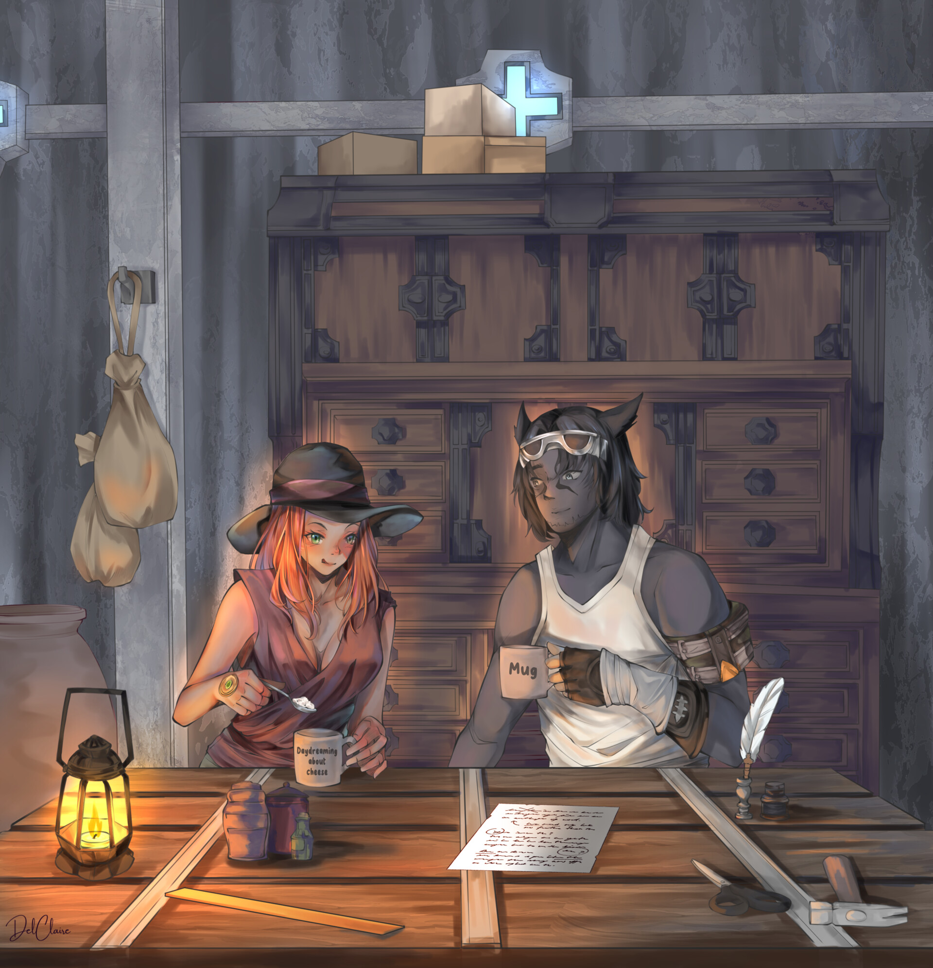 ArtStation - Working Late at Night