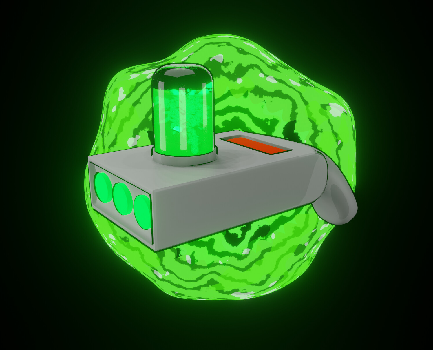 ArtStation - rick and morty 3d portal gun