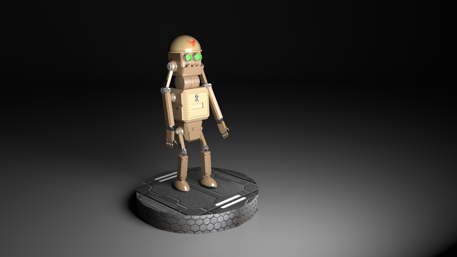 ArtStation - steampunk robot 3d model