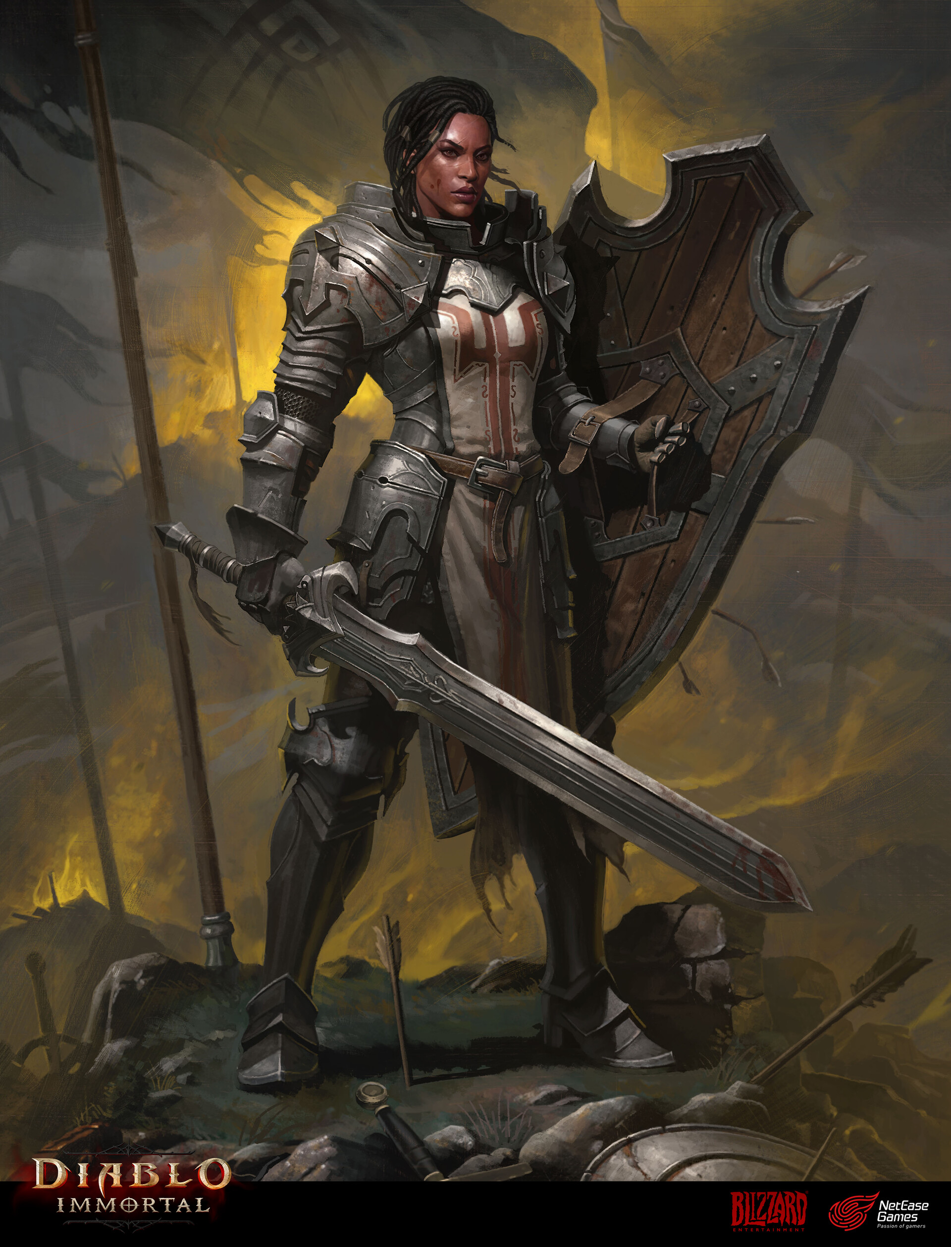 Diablo Immortal : Character Illustration - Crusader by Geunjoo Baik : r ...