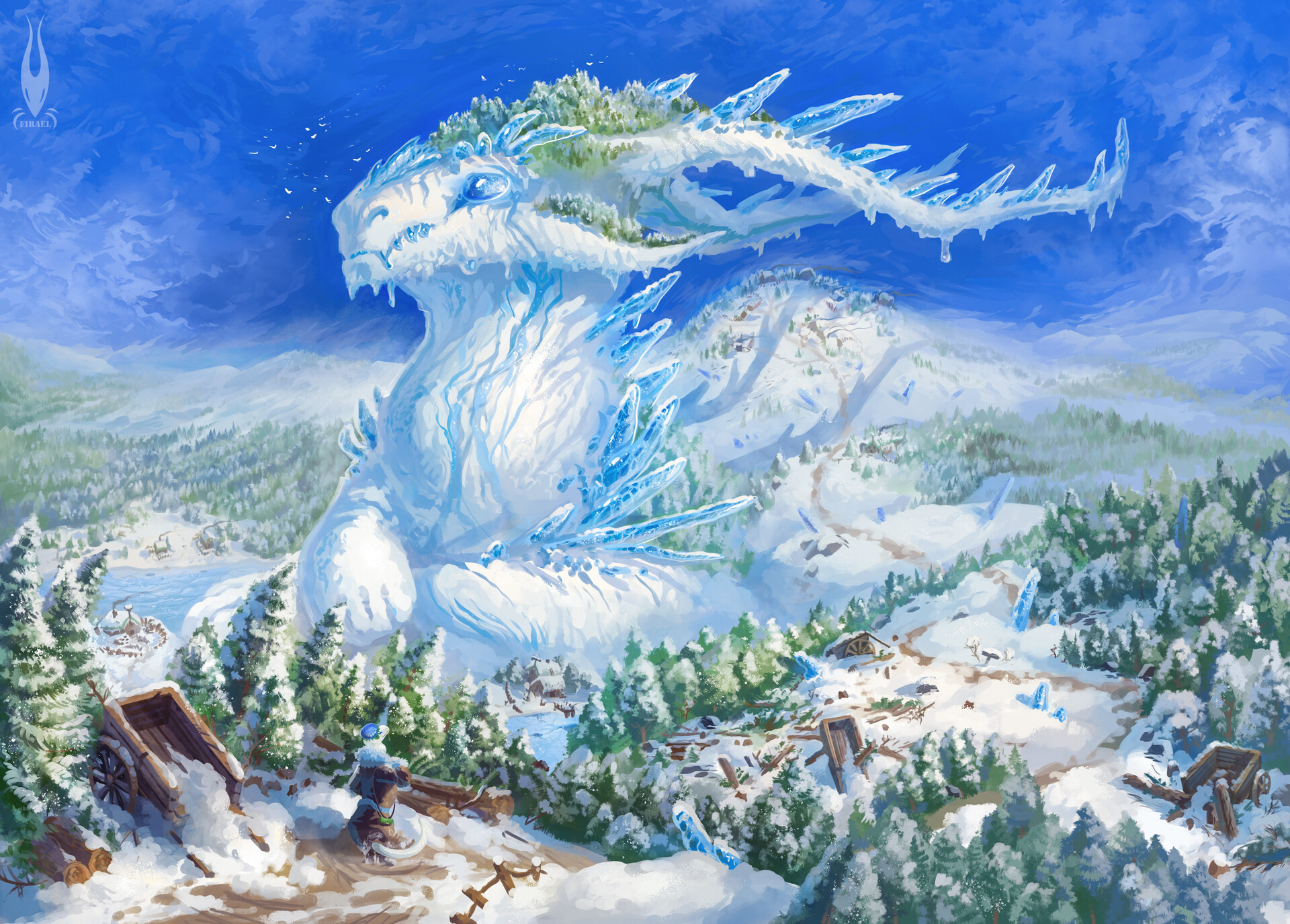 ArtStation - Winter dragon