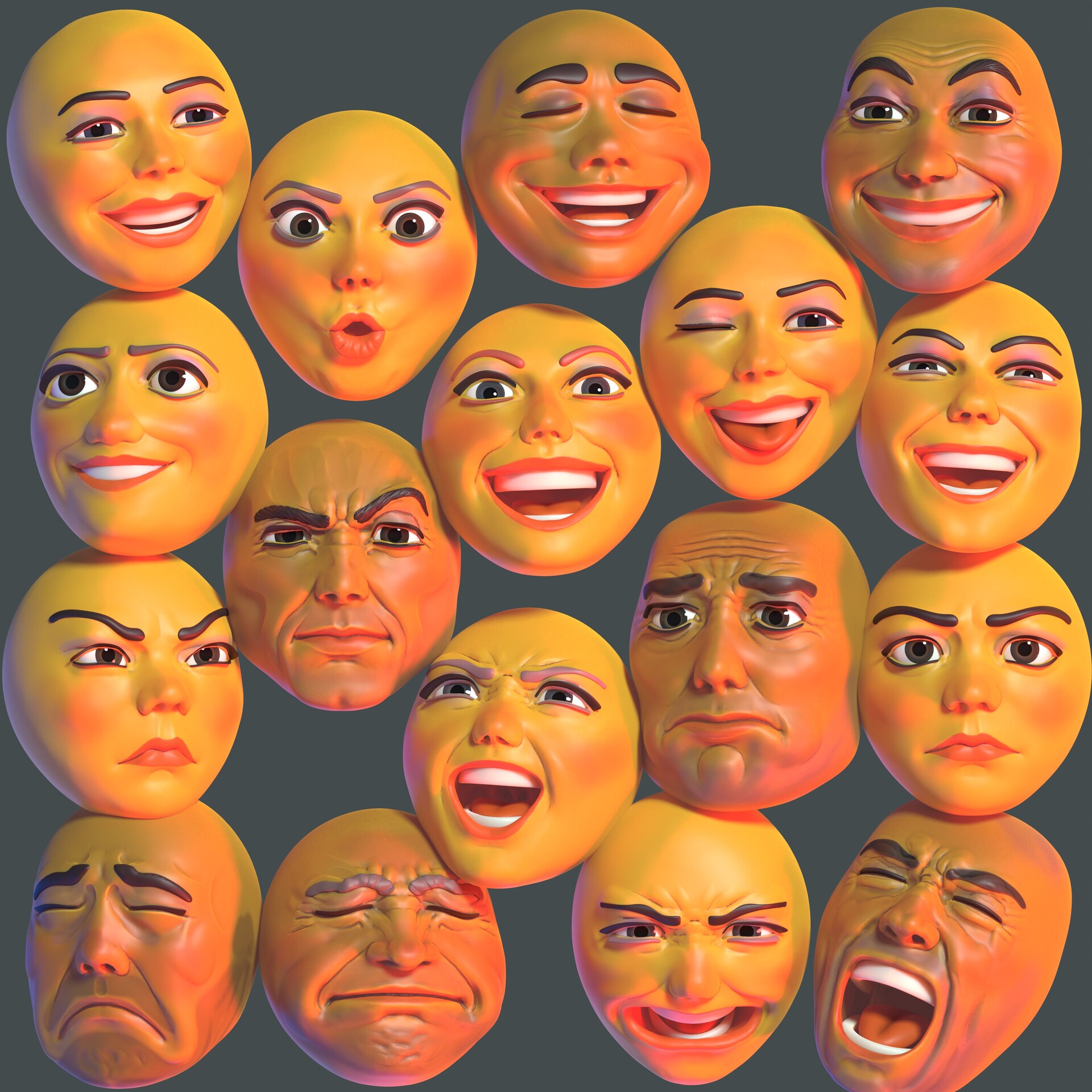 ArtStation - Sculpting 3d emoticons