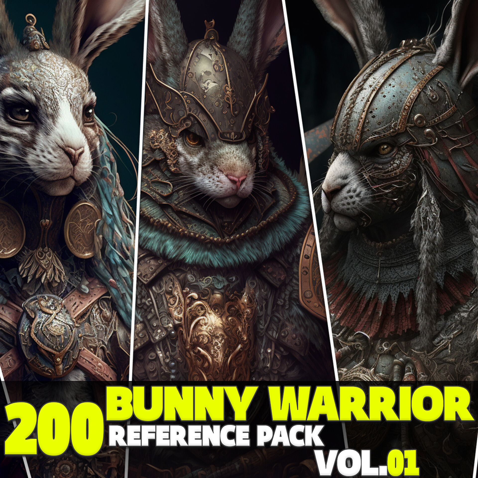 ConceptWithMe - 200 Bunny Warrior Reference Pack Vol.01