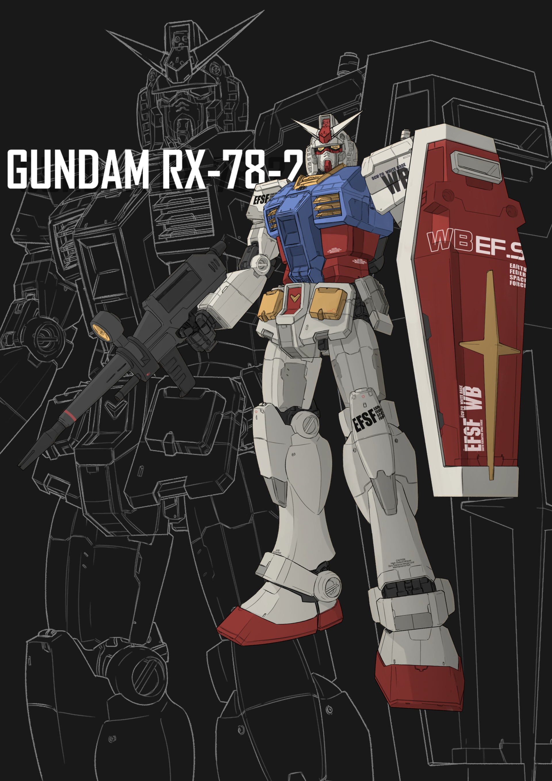 ArtStation - RX-78-2 THE FIRST GUNDAM