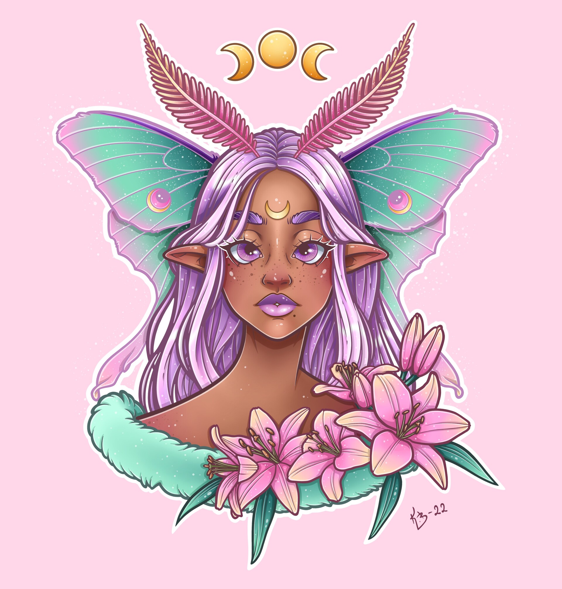 ArtStation - Moth Fairy