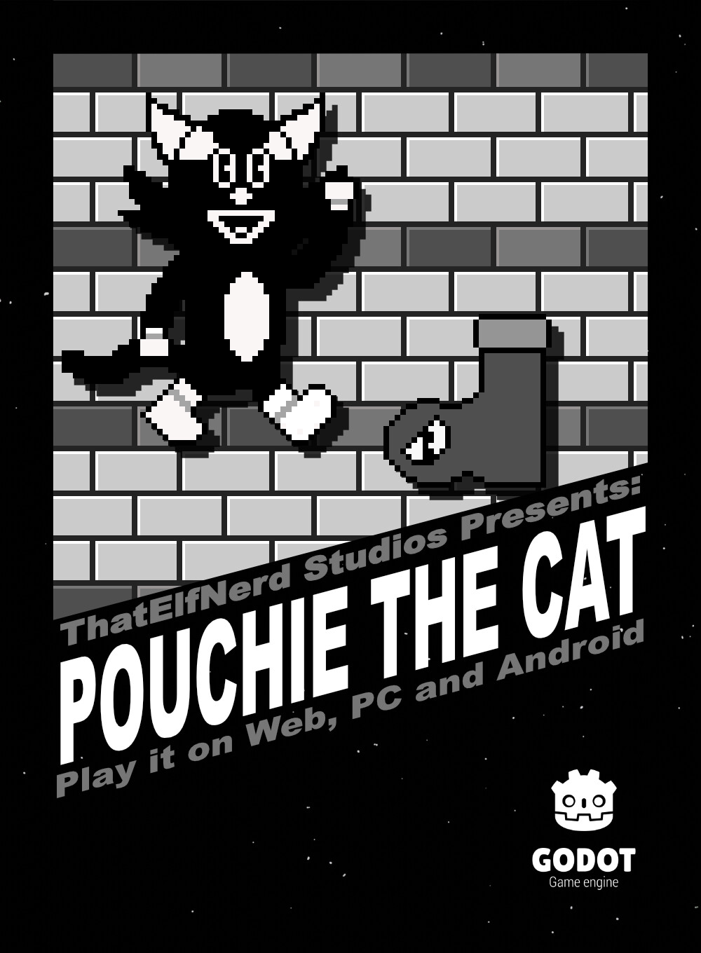 ArtStation - Pouchie The Cat NES Mock Box Art