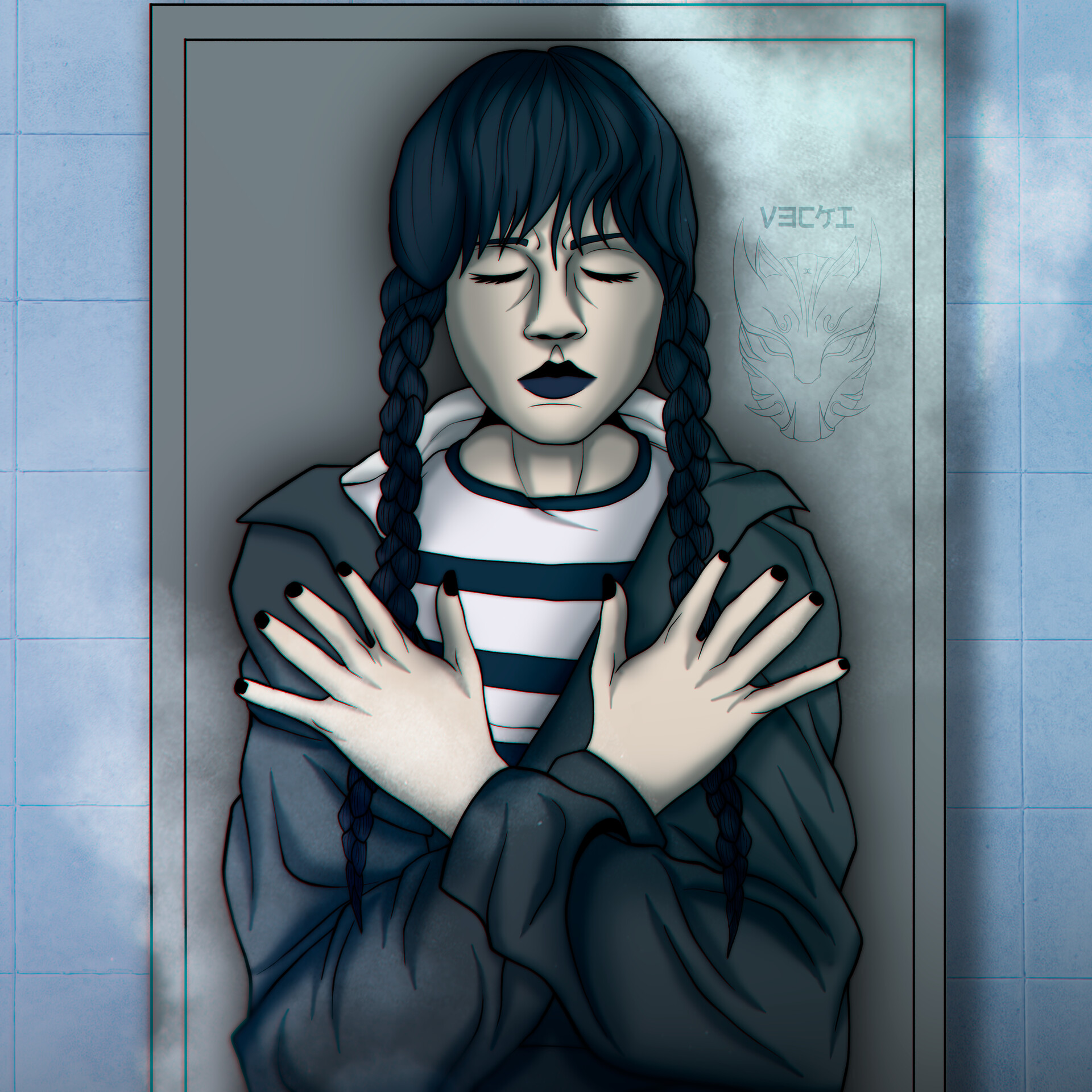 ArtStation - Wednesday Addams Fan Art!