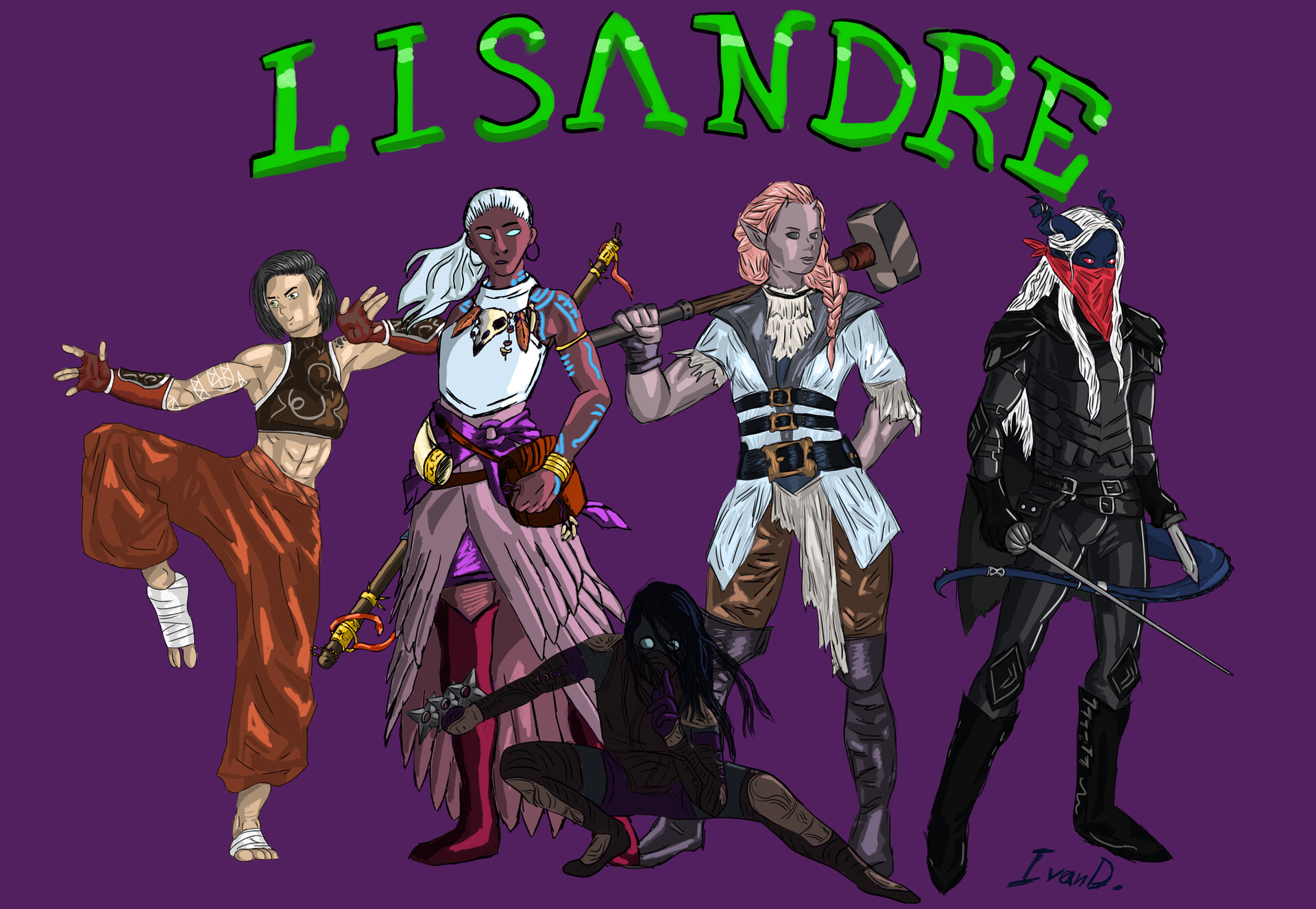 ArtStation - Lisandre's campaign characters 2