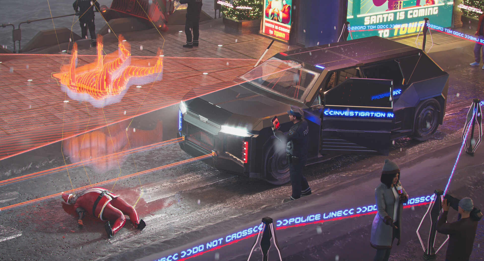 ArtStation - Drive safe during Christmas