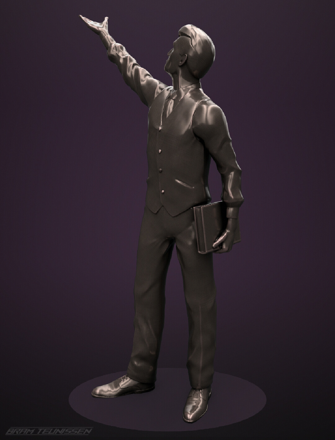 Bram Teunissen - Visionary Statue - Concept Sculpt