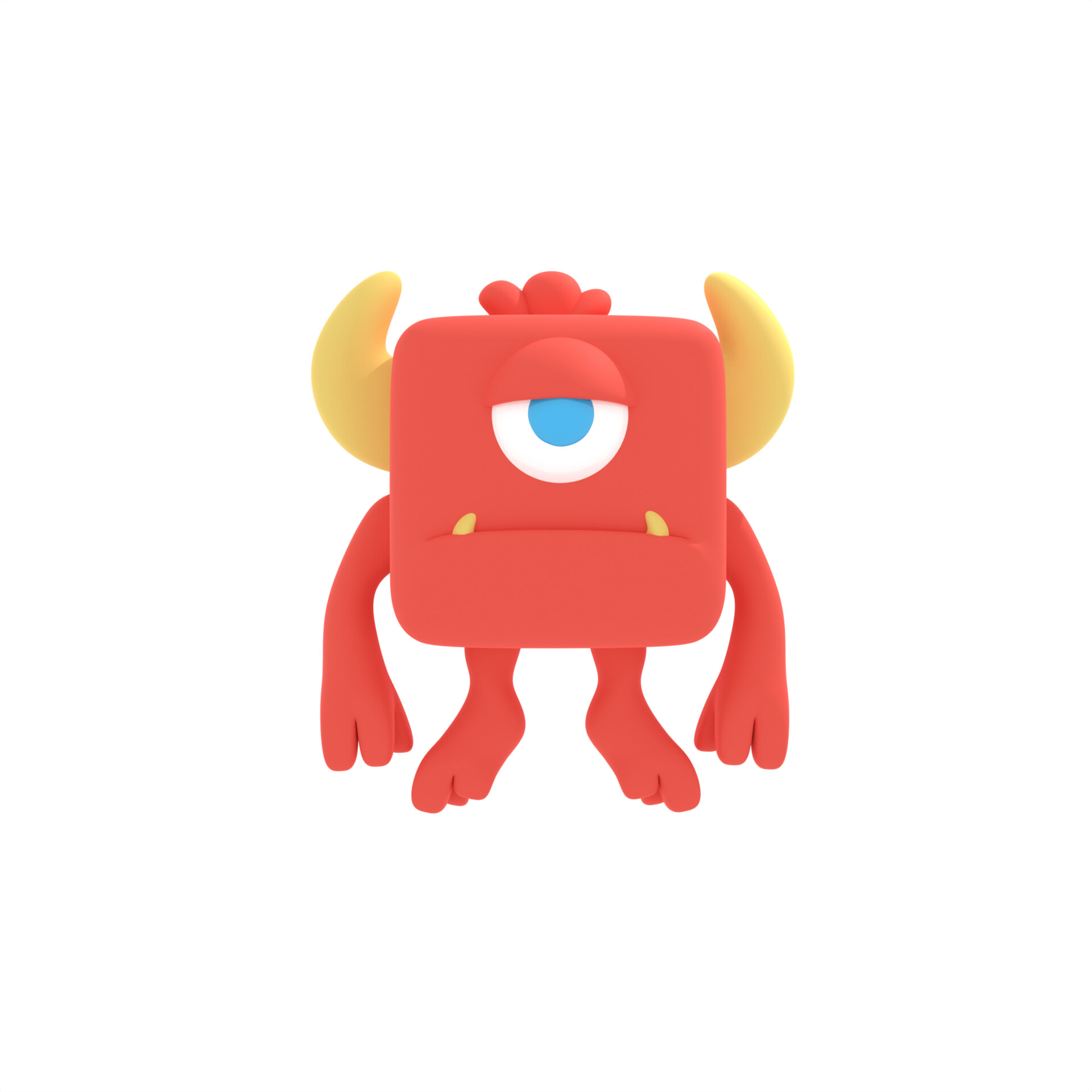 ArtStation - Angry Square - Blender #001