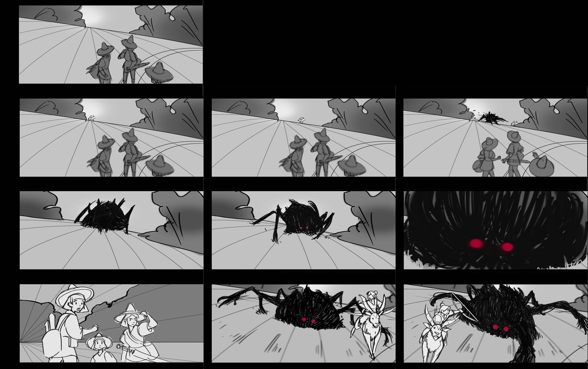 Kipling Bassil - Demon Chase - Storyboard
