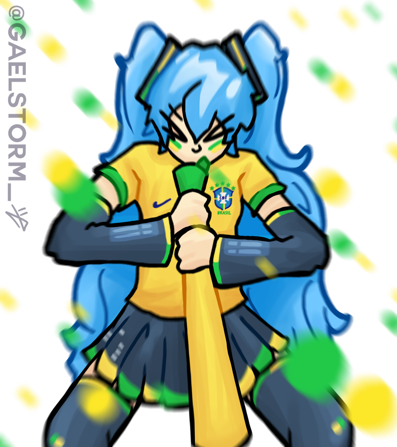 ArtStation - Hatsune Miku in the World Cup