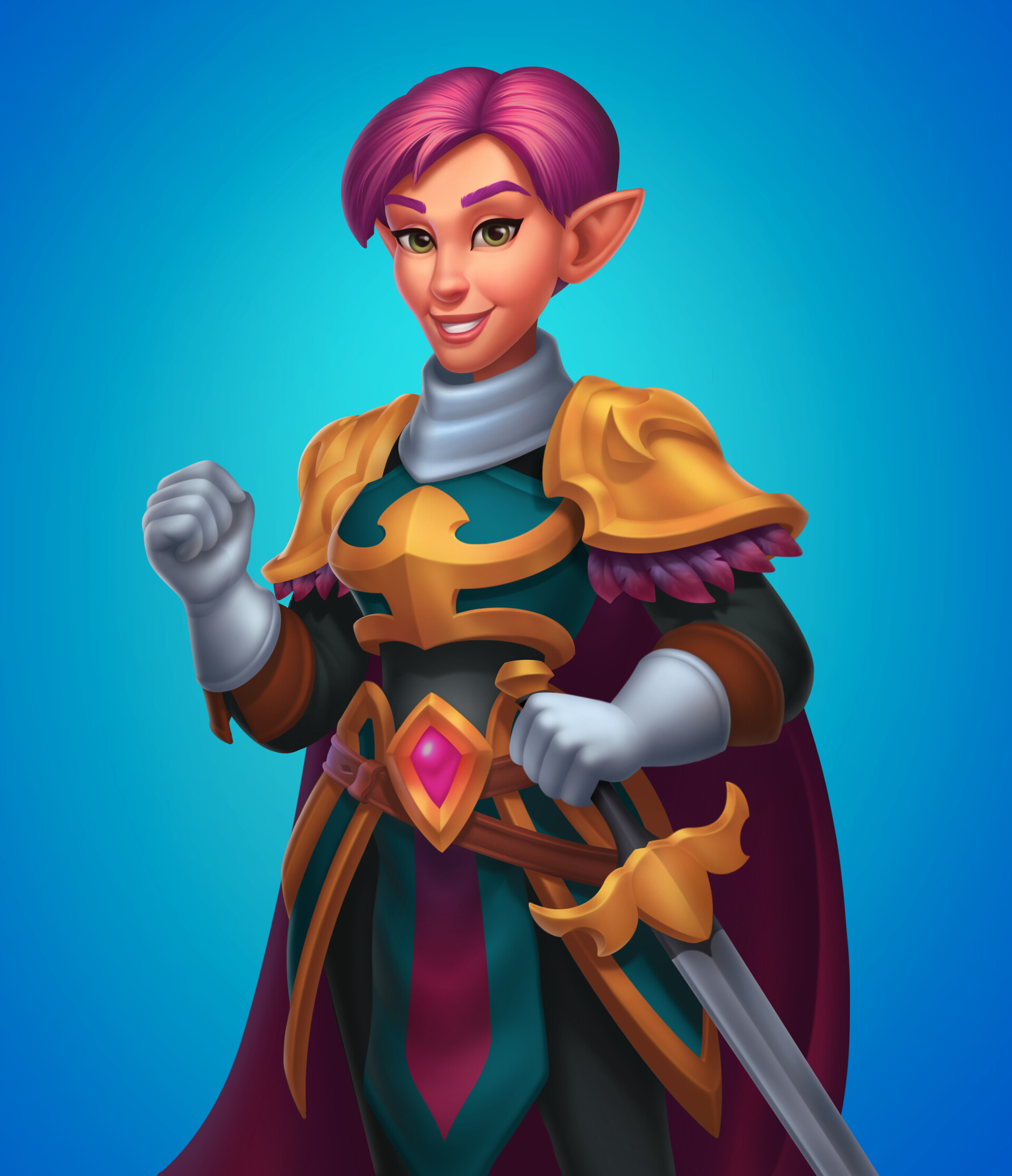 ArtStation - The Elf guard casual