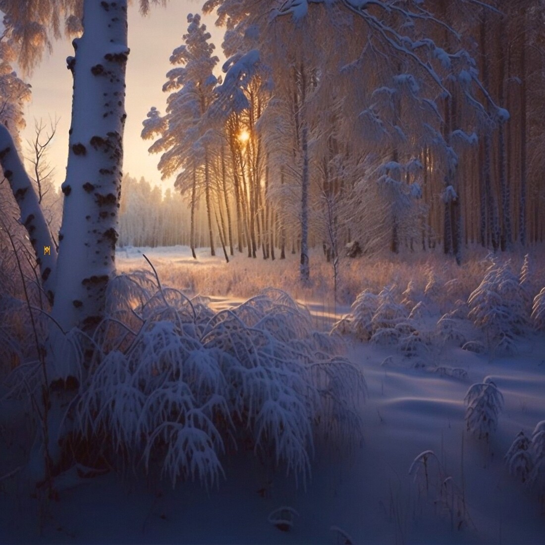 ArtStation - Frosty morning