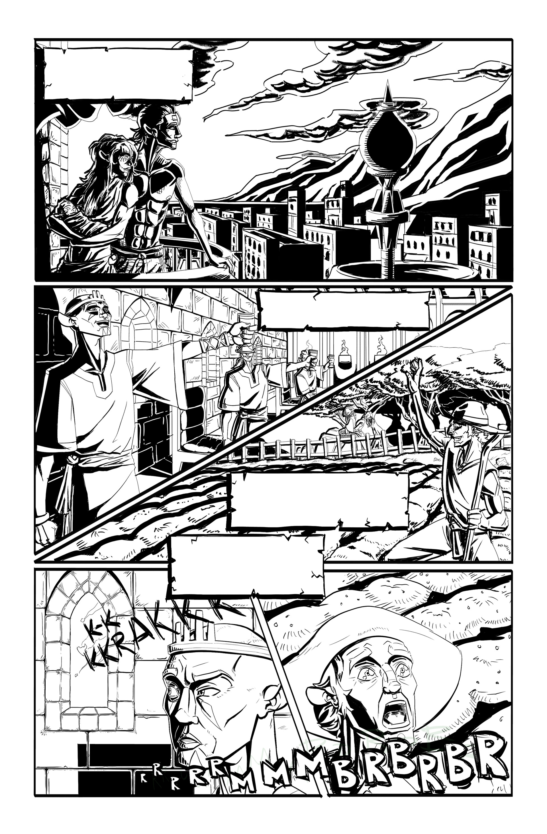ArtStation - The Great Shattering - 4 Page Comic WIP #1