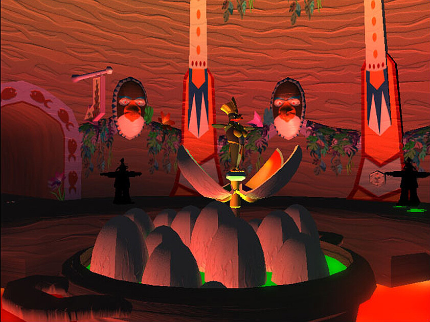 Karen Purdy - Lucasarts - Sam & Max: Freelance Police - volcano - model, texture, lights ...