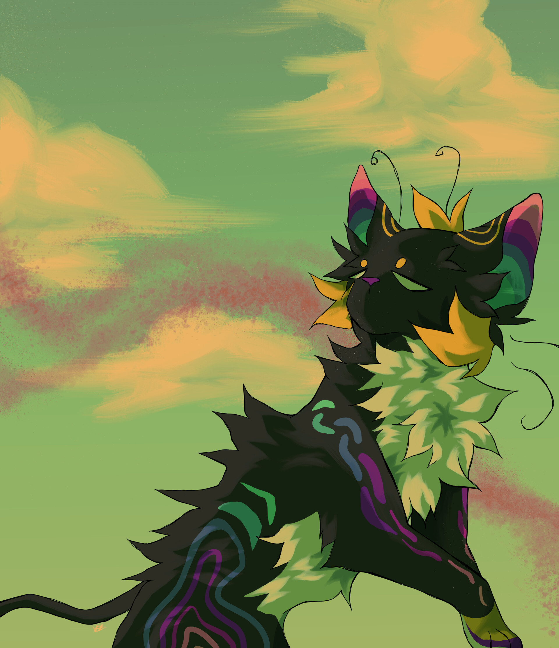 ArtStation - Pretty cool cat