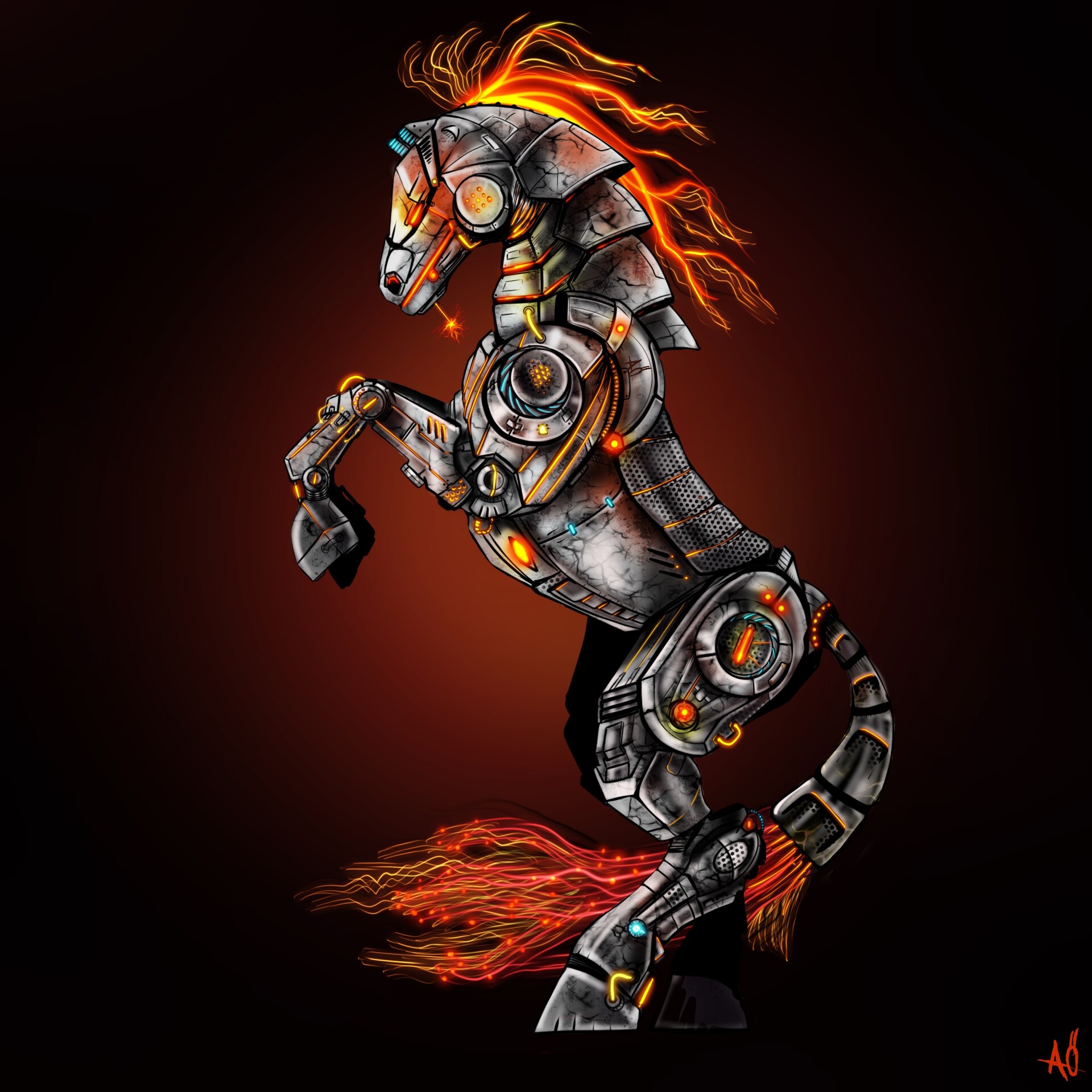 ArtStation - Cyborg Horse