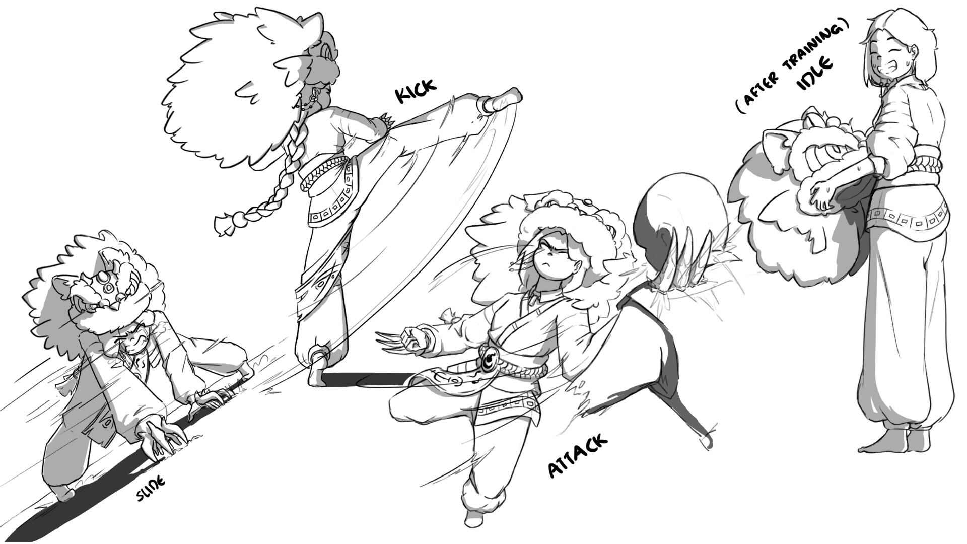 Artstation Female Warrior Concept Art Wip