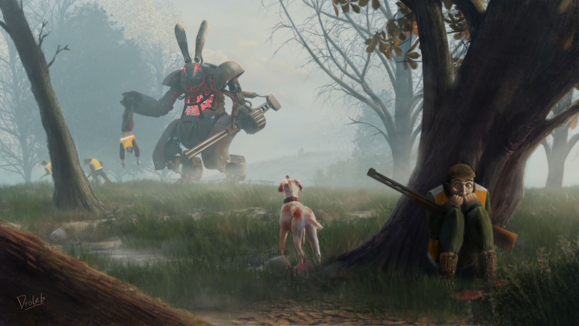 ArtStation - Ce matin un lapin...