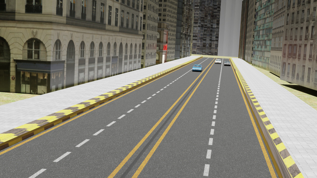 ArtStation - City with huge buildings made in blender