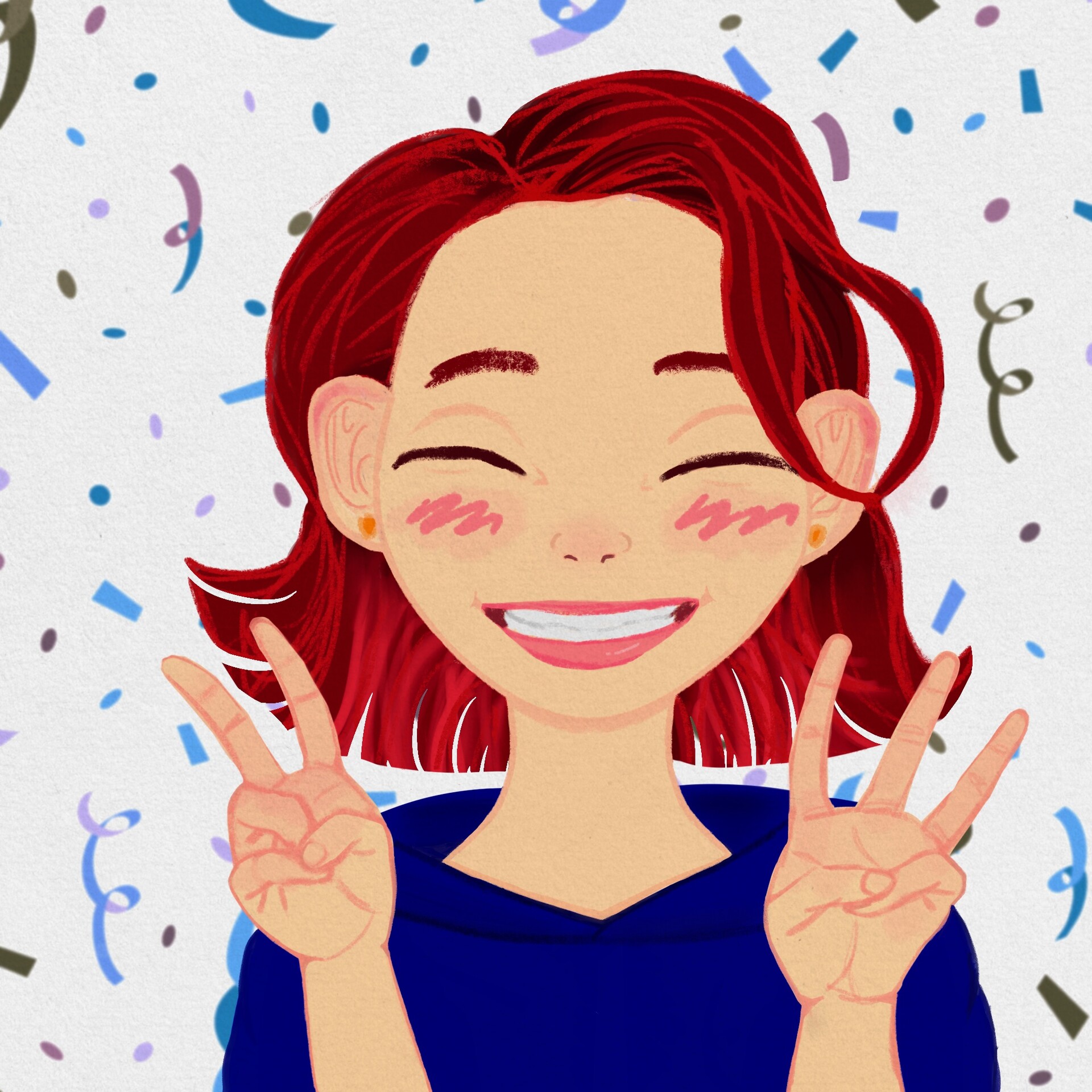 ArtStation - Cartoon style self portrait