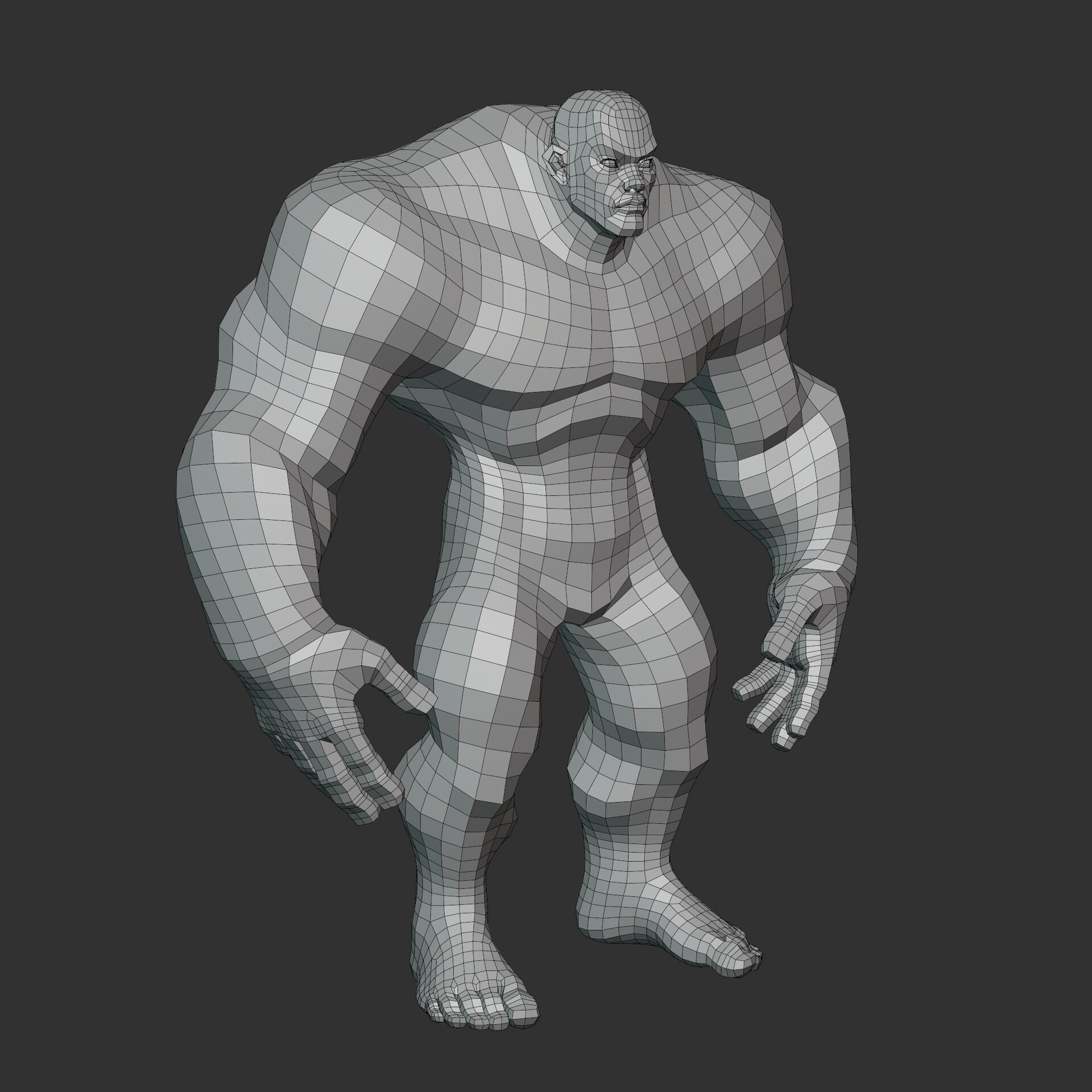 George Zaky - Stylized Lowpoly Bulky Basemesh