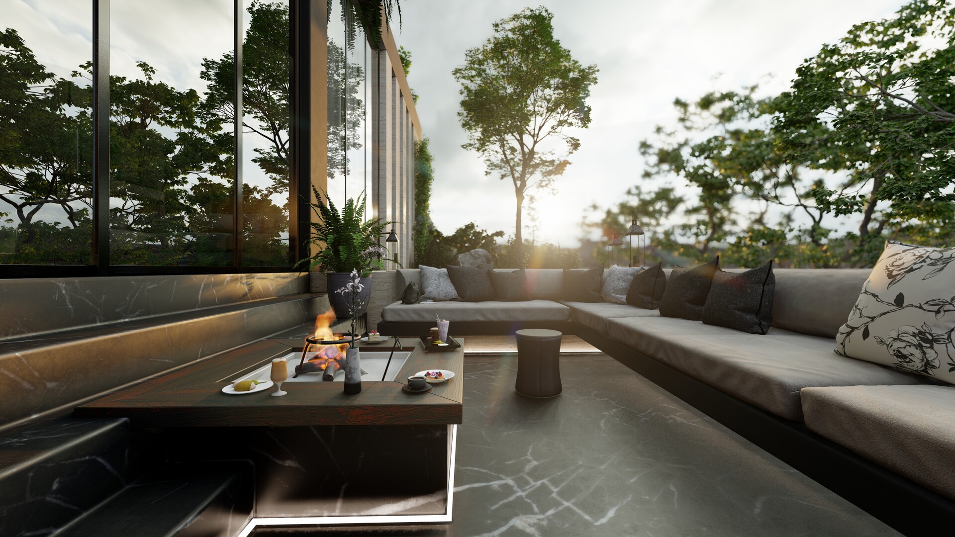 MadTwist CG Studio - Lumion 12 Cinematic Animation - Roof Top Pool - House Animation