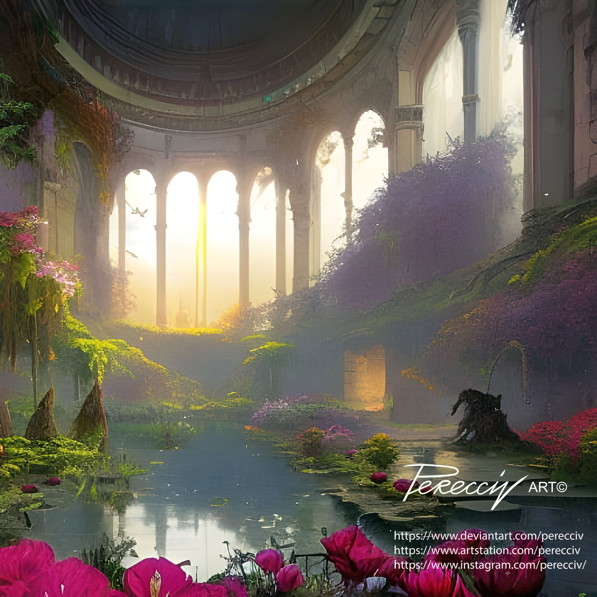 ArtStation - Magic Journeys: magical abandoned city - 8