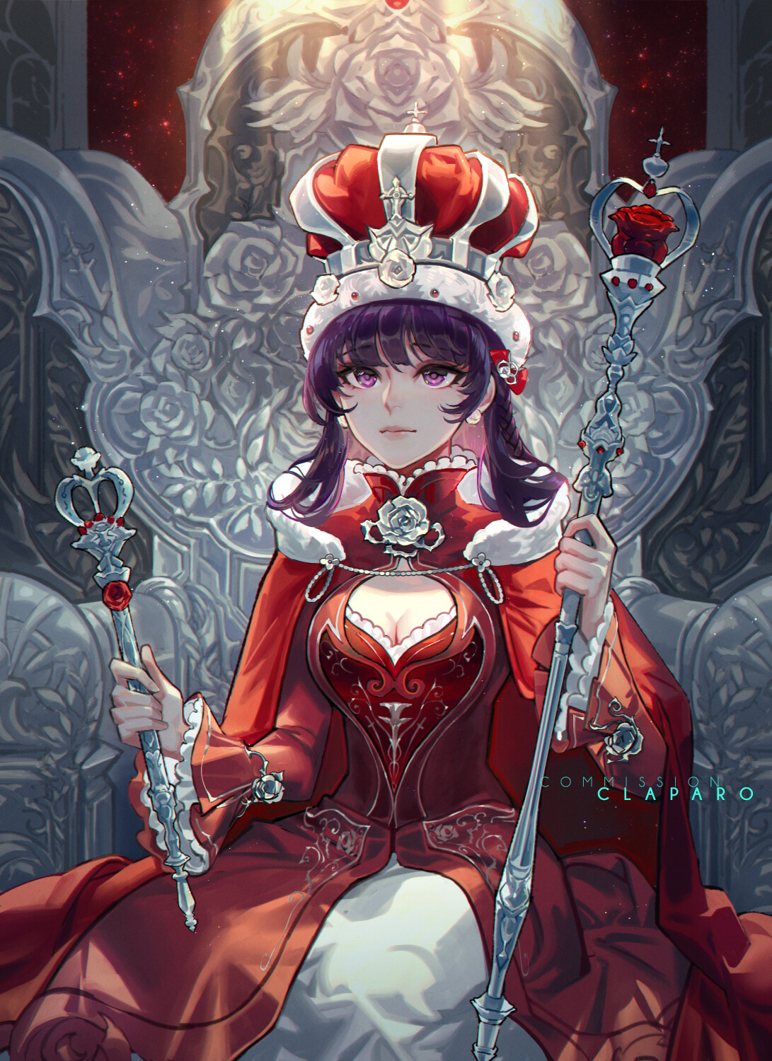 anime queen throne
