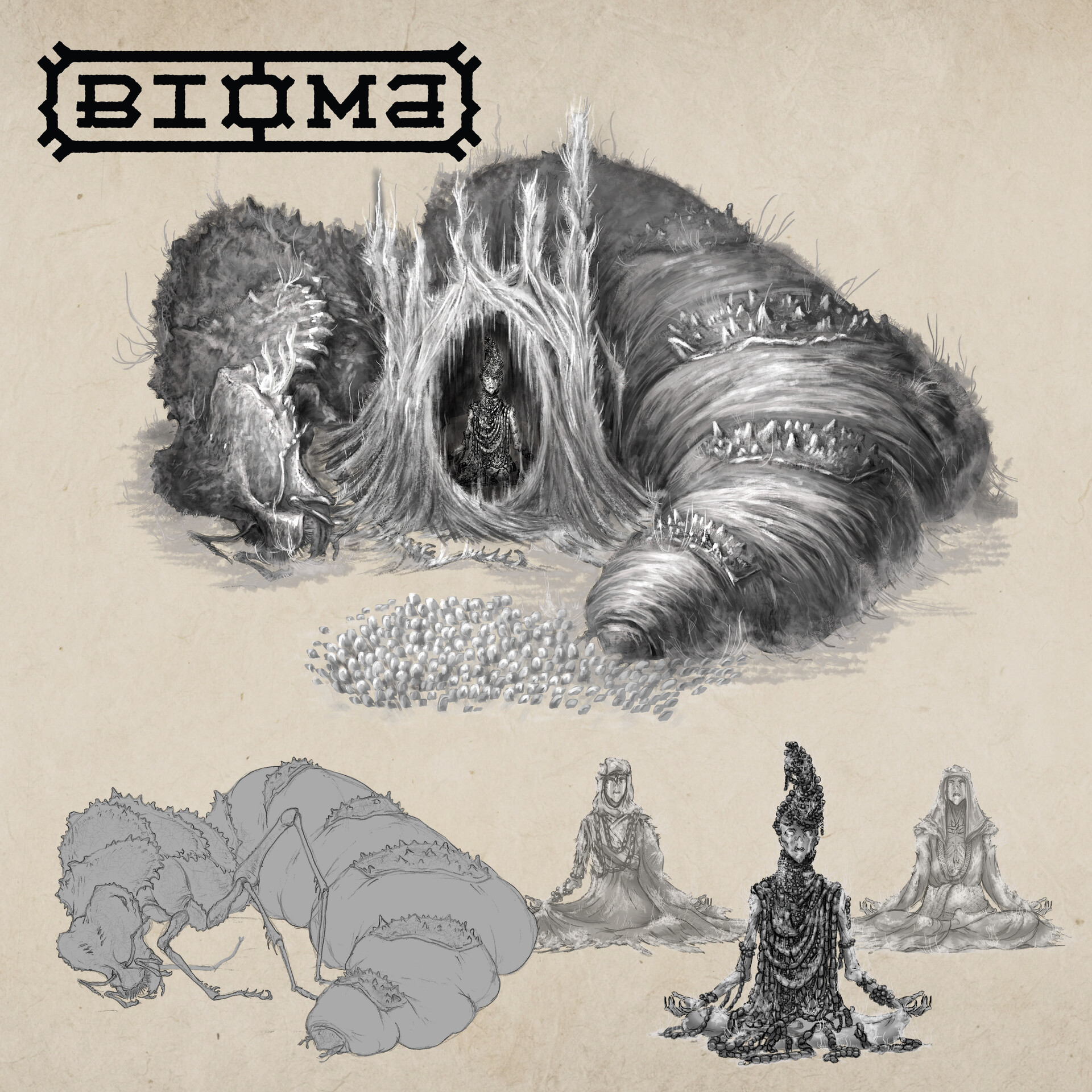 ArtStation - Bioma - Rohinni the Hive Maiden - Concept Sketches