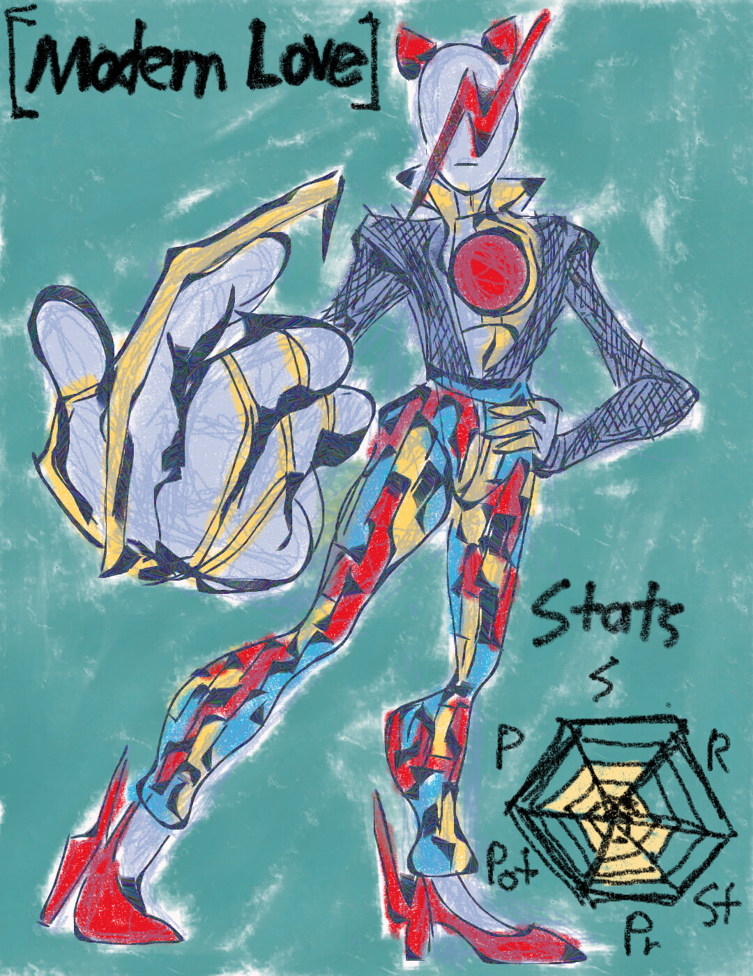 how to draw a jojo stand