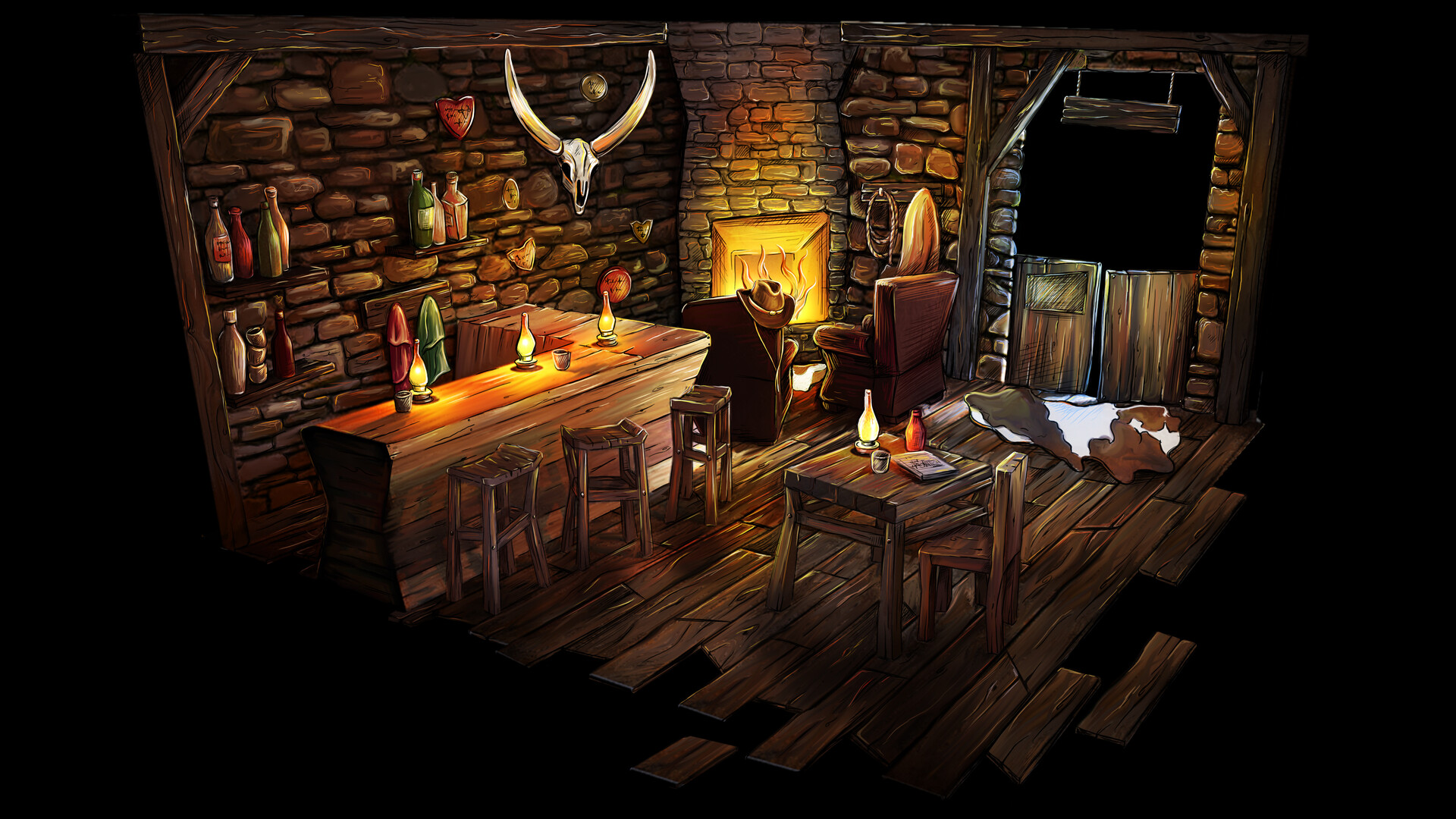 ArtStation - Saloon Western