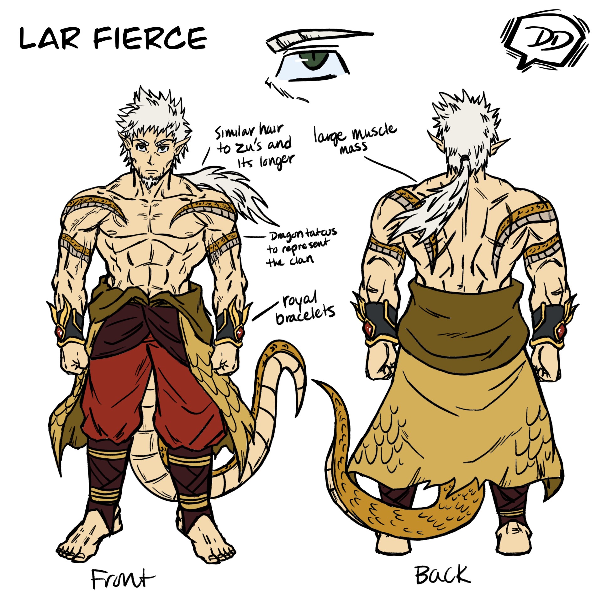 ArtStation - Lar Fierce OC Character Sheet