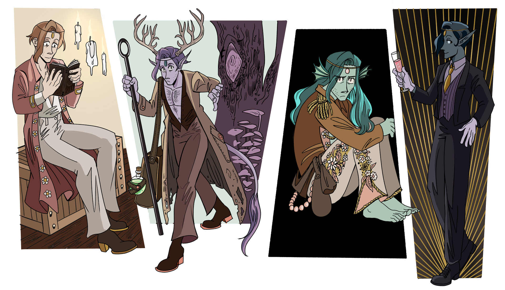 ArtStation - DnD Differnt Race Meme