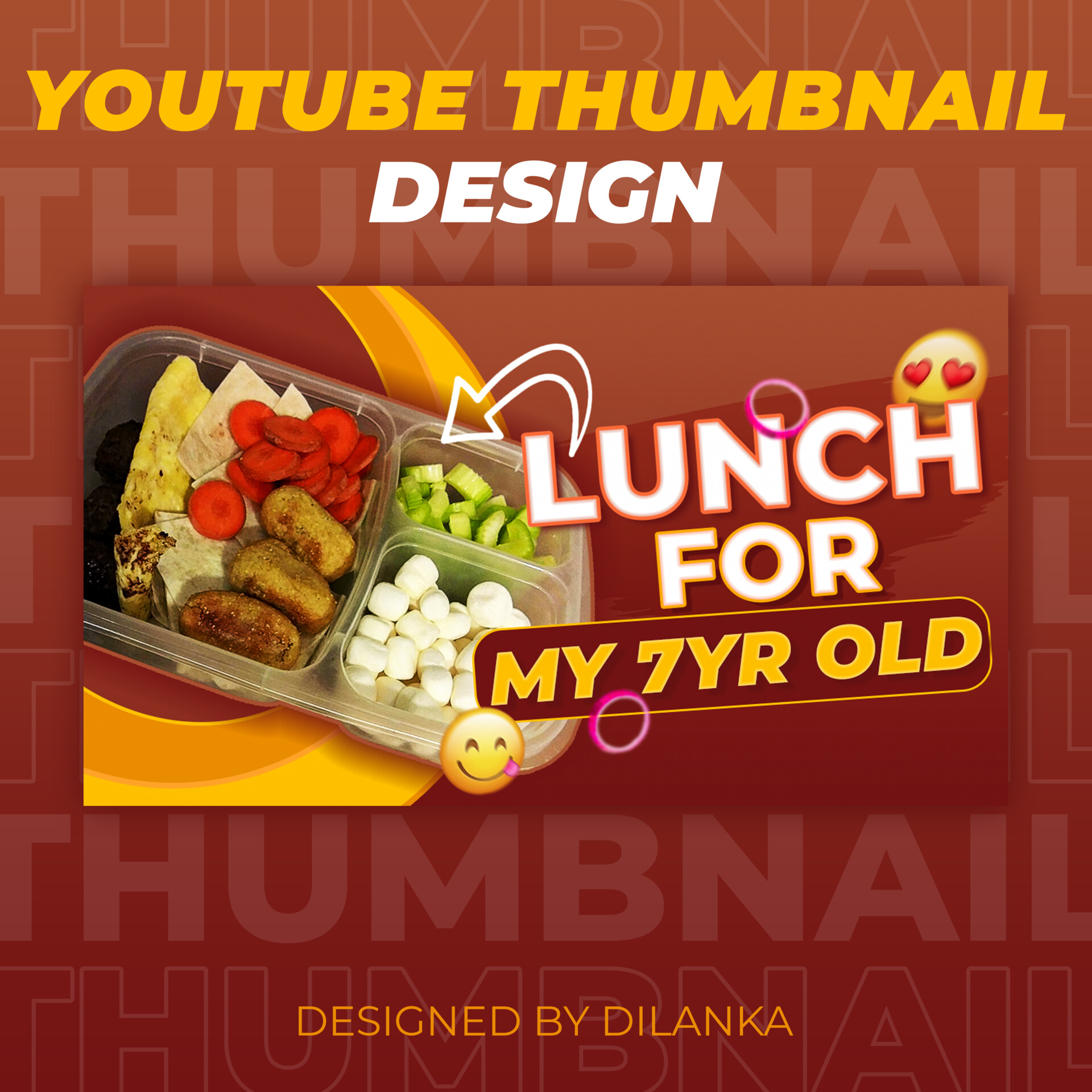 ArtStation - Youtube Food Thumbnail Design